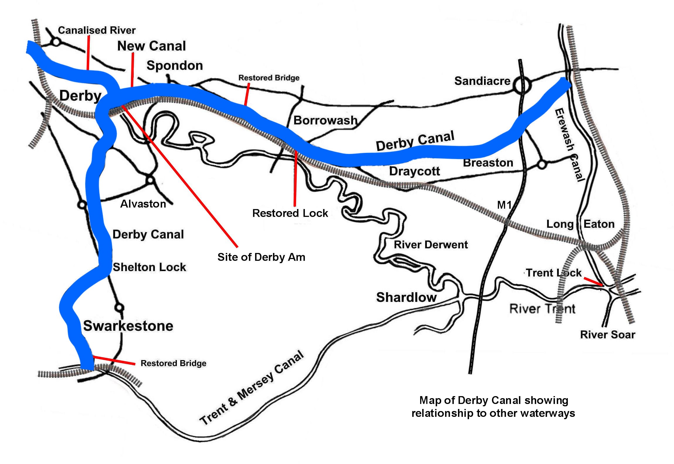 River Map Trent